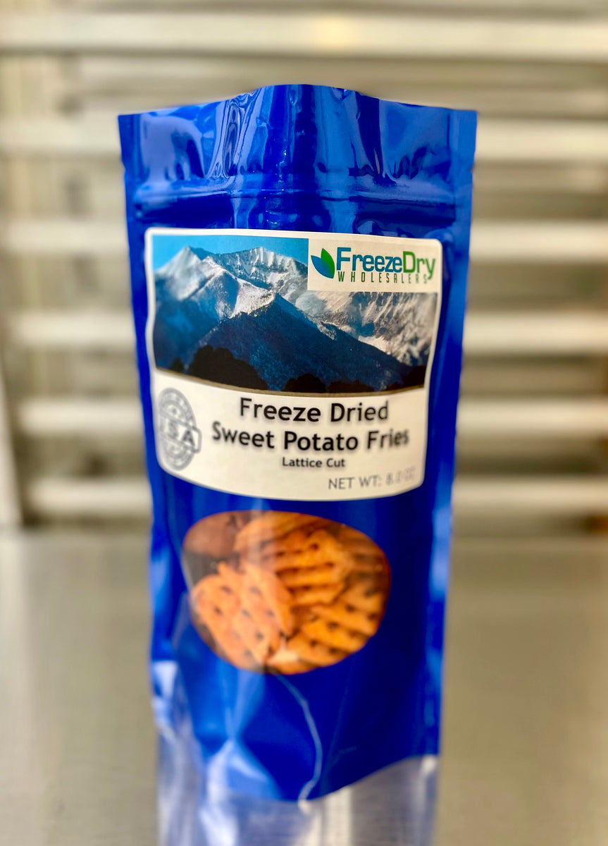 Freeze Dried Lattice-Cut Sweet Potato Fries – Freeze Dry Wholesalers
