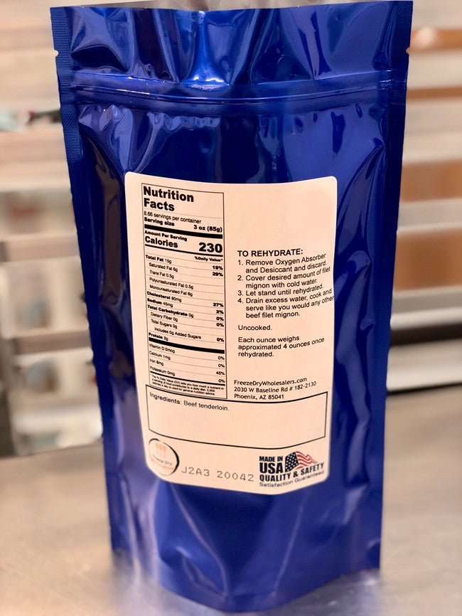 Freeze Dried Uncooked Filet Mignon Steaks – Freeze Dry Wholesalers