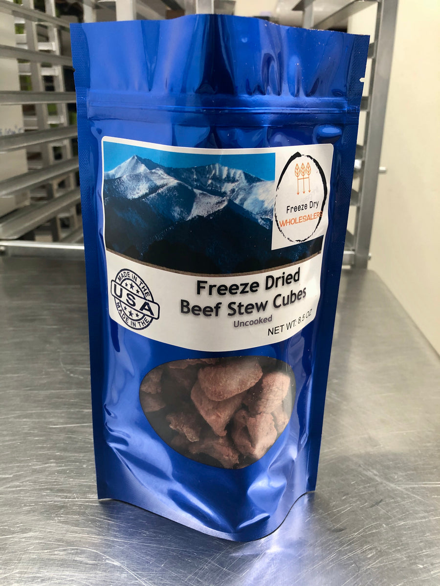 Freeze Dried Uncooked Beef Stew Cubes – Freeze Dry Wholesalers