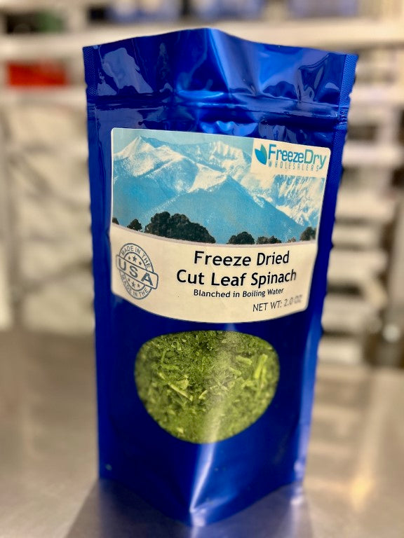 Freeze Dried Cut Leaf Spinach – Freeze Dry Wholesalers