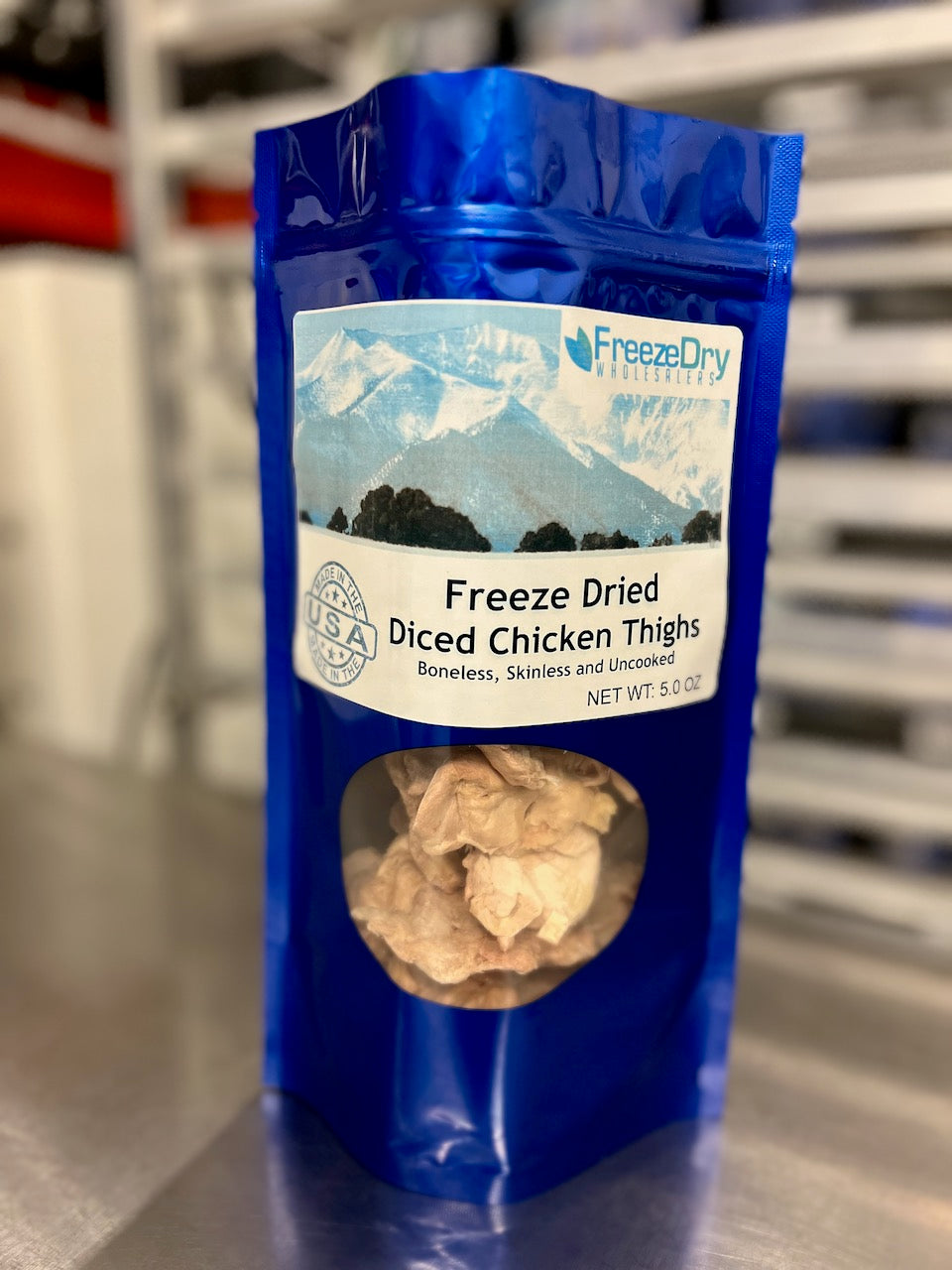 Freeze Dried Uncooked Diced Chicken Thighs – Freeze Dry Wholesalers