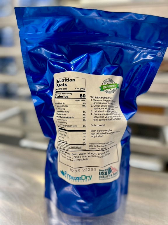 Freeze Dried Fully Cooked Beef Barbacoa – Freeze Dry Wholesalers