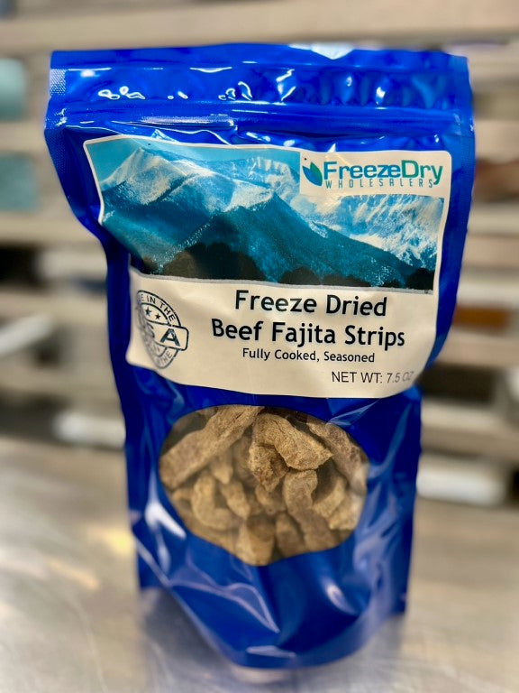 Freeze Dried Fully Cooked Beef Fajita Strips – Freeze Dry Wholesalers